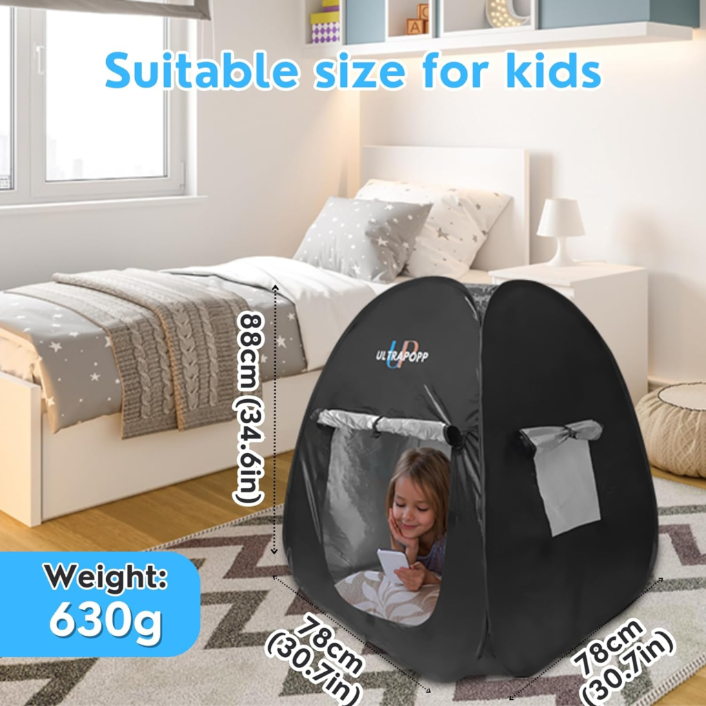 ULTRAPOPP Sensory Tent for Kids, Pop up Blackout Play Tents for Autism ...